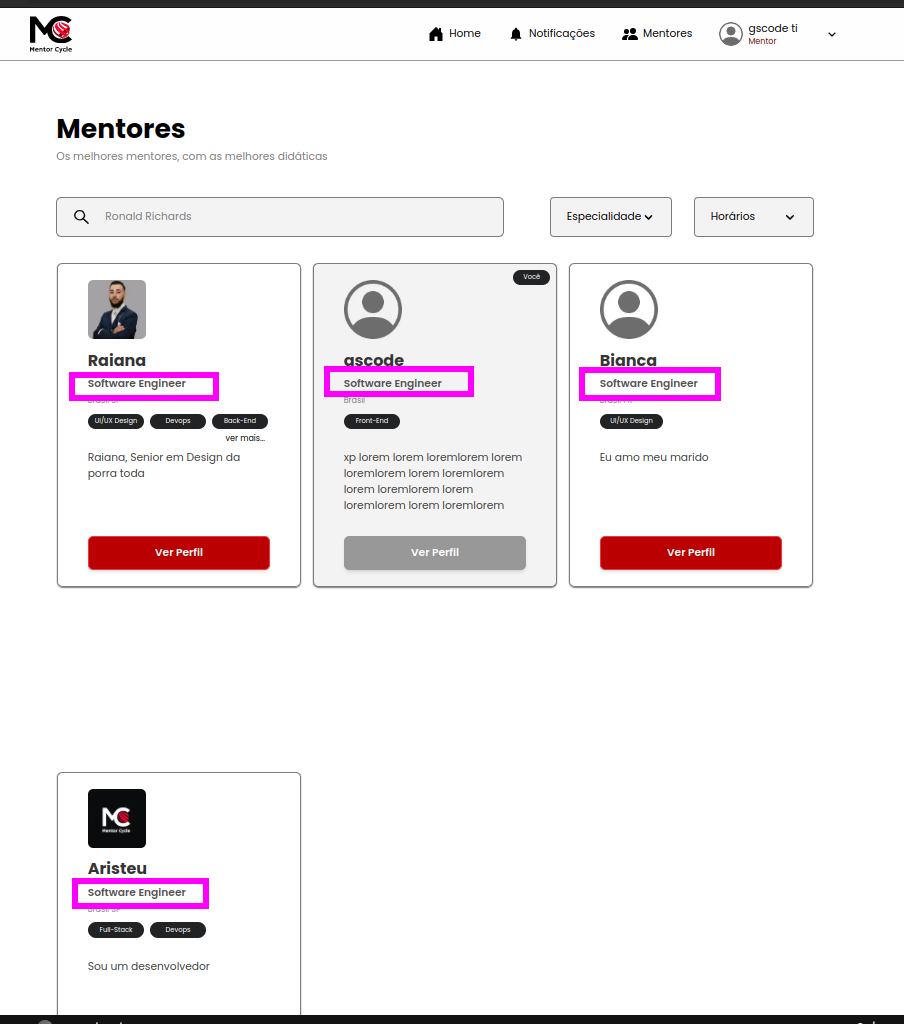 Texto Software Engineer · Issue #125 · Mentor-Cycle/mentor-cycle-fe · GitHub