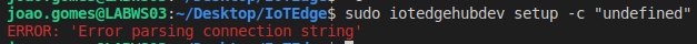 Cant Run Setup Command Error Parsing String · Issue 307 · Azure 