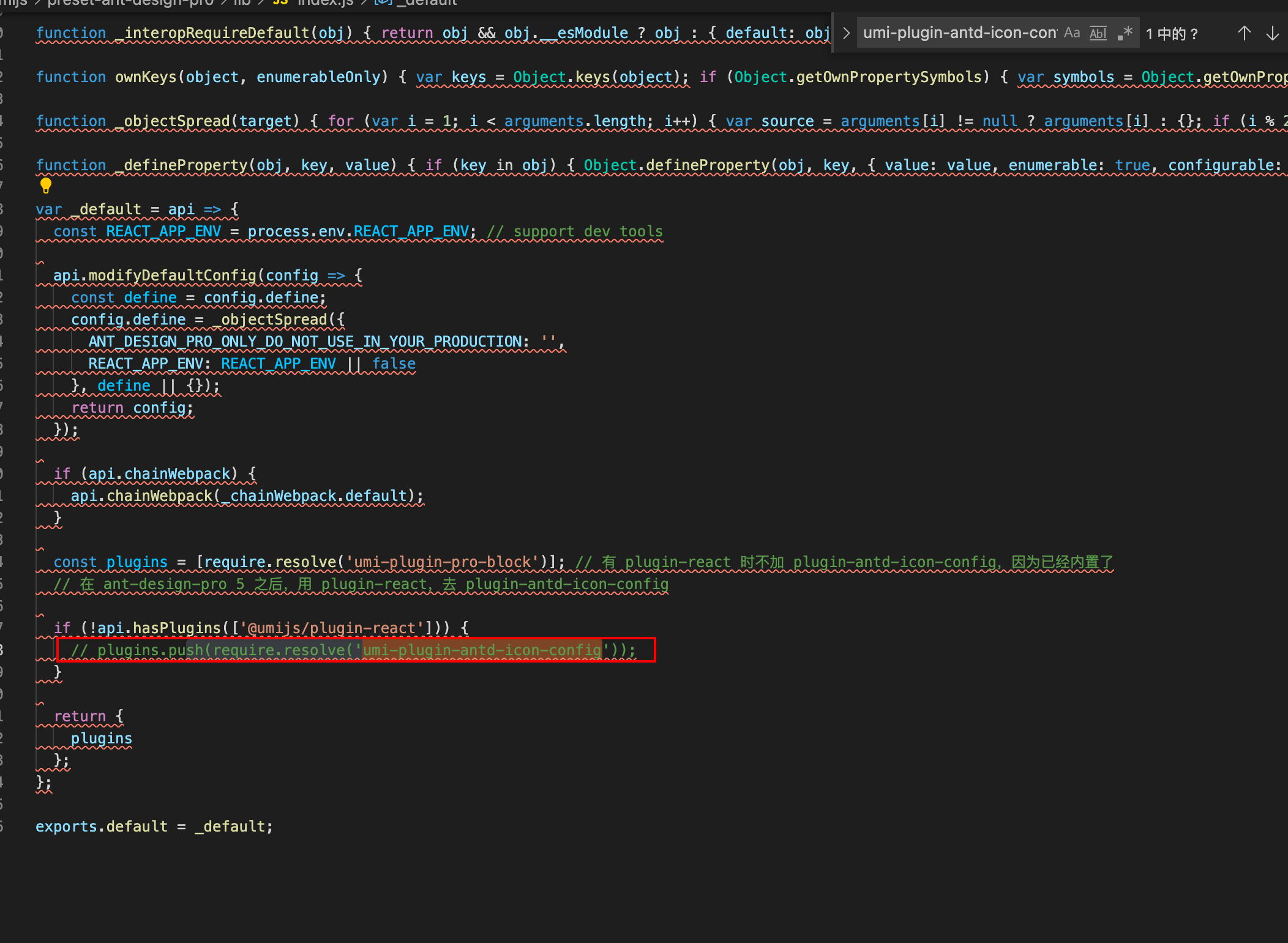🐛[BUG] umi-plugin-antd-icon-config 绝对路径 · Issue #2444 · ant-design/pro-components · GitHub