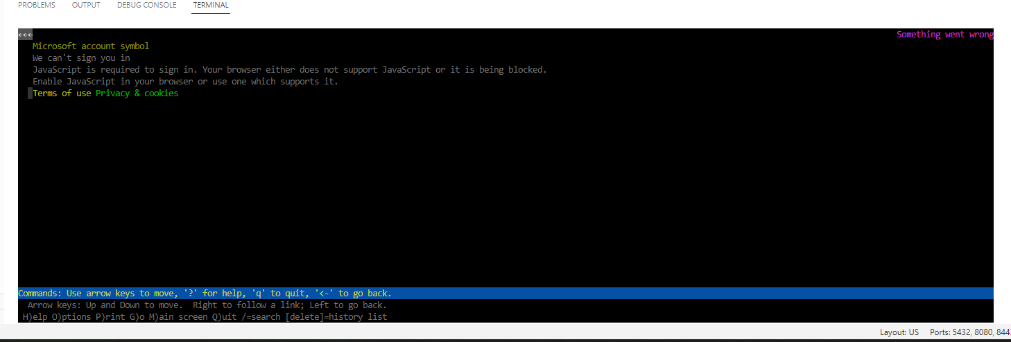 `az login` no longer opens a browser on GitPod · Issue #108 · Azure-Samples/workshop-migrate ...