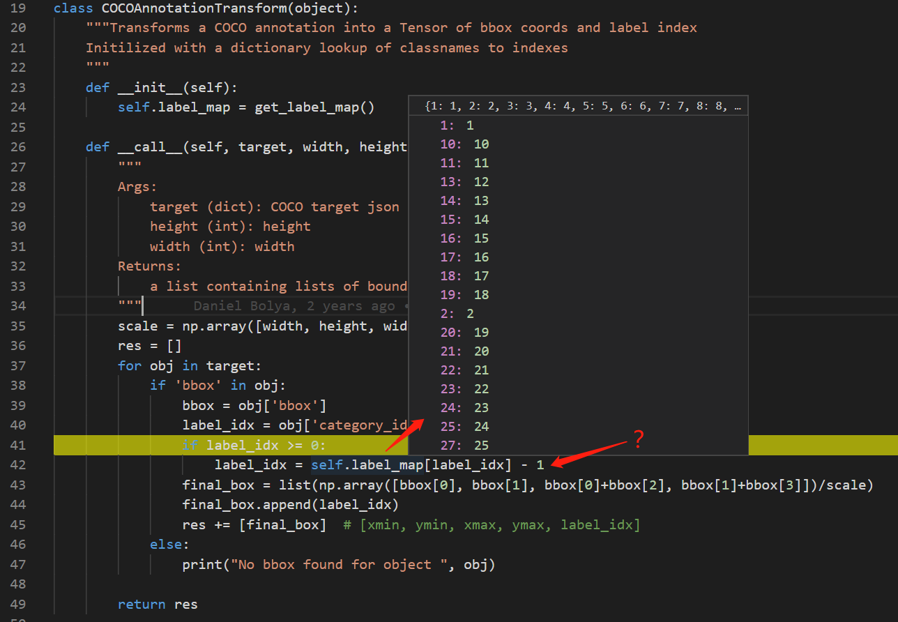 Bug in COCOAnnotationTransform? · Issue #370 · dbolya/yolact · GitHub