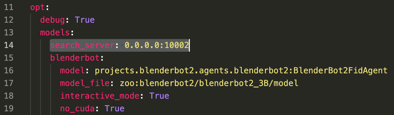 Config file for Blender Bot 2.0 · Issue #3925 · facebookresearch/ParlAI · GitHub