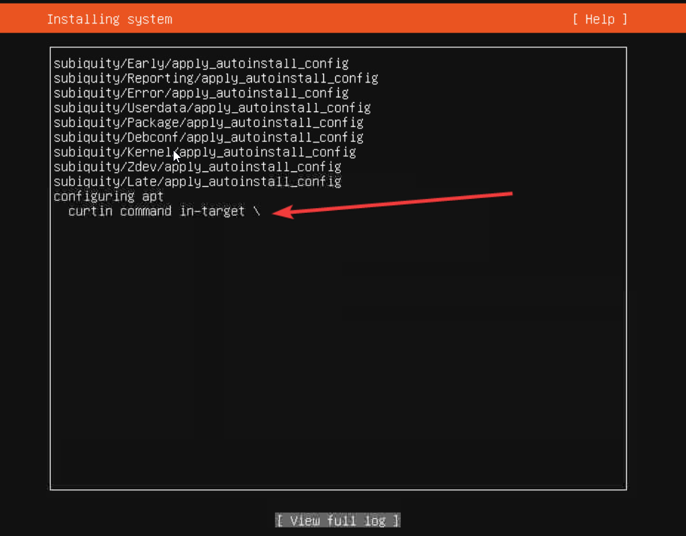 the Ubuntu 22.04 installer misbehaves on