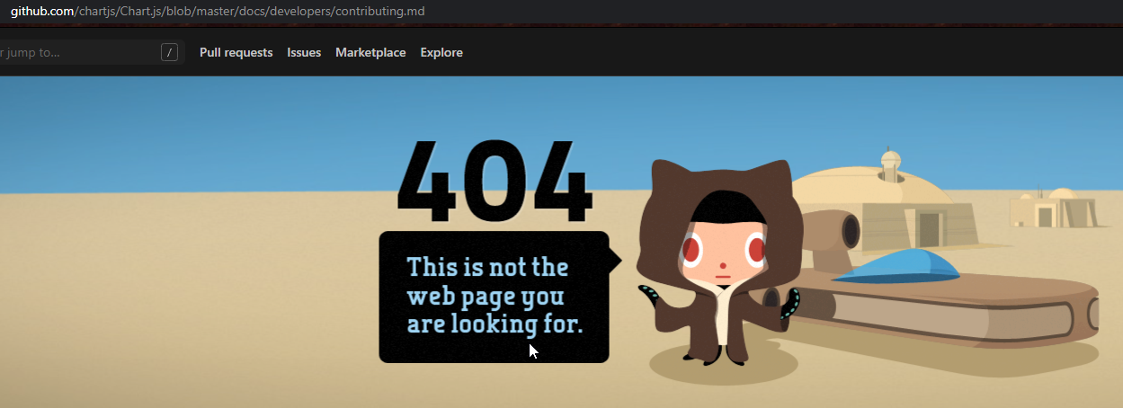 pull-request "guidelines for contributing" url is broken · Issue #7762 · chartjs/Chart.js · GitHub