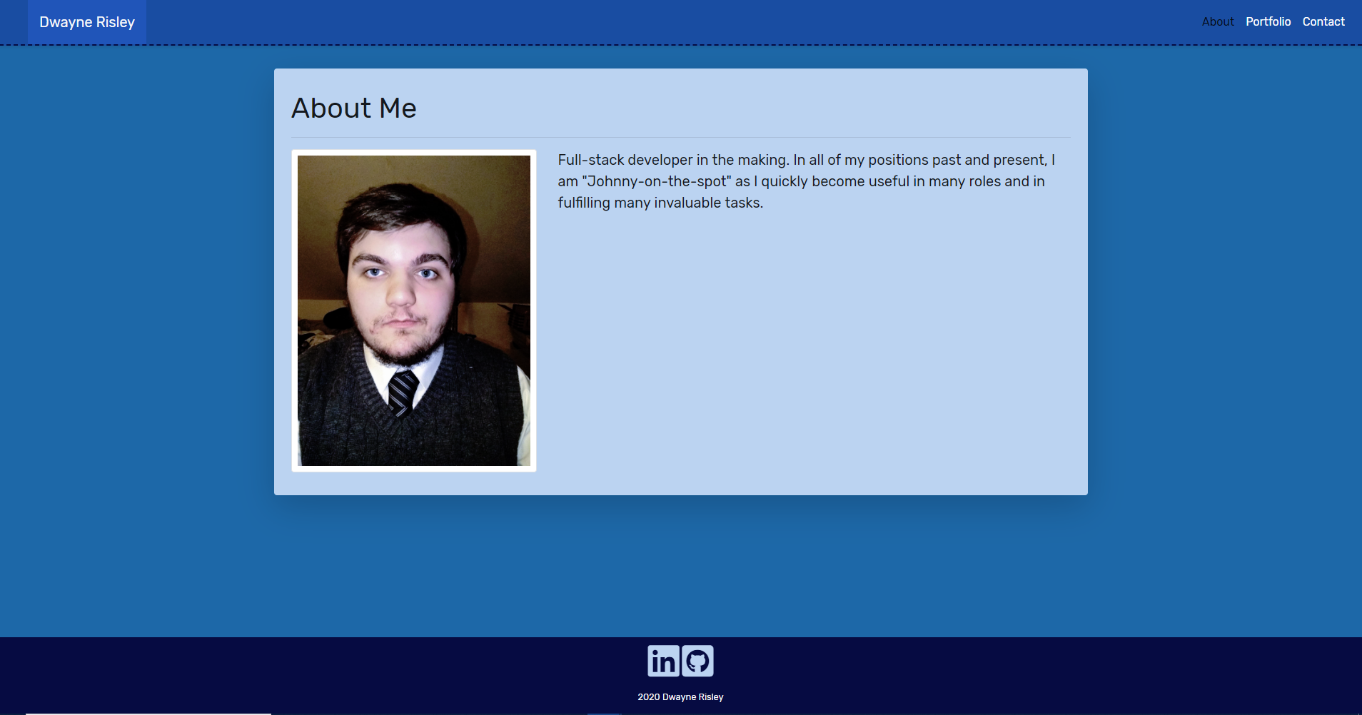 GitHub - RisleyDwayne/responsive-portfolio