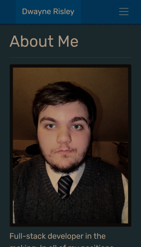 GitHub - RisleyDwayne/responsive-portfolio