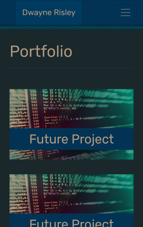 GitHub - RisleyDwayne/responsive-portfolio