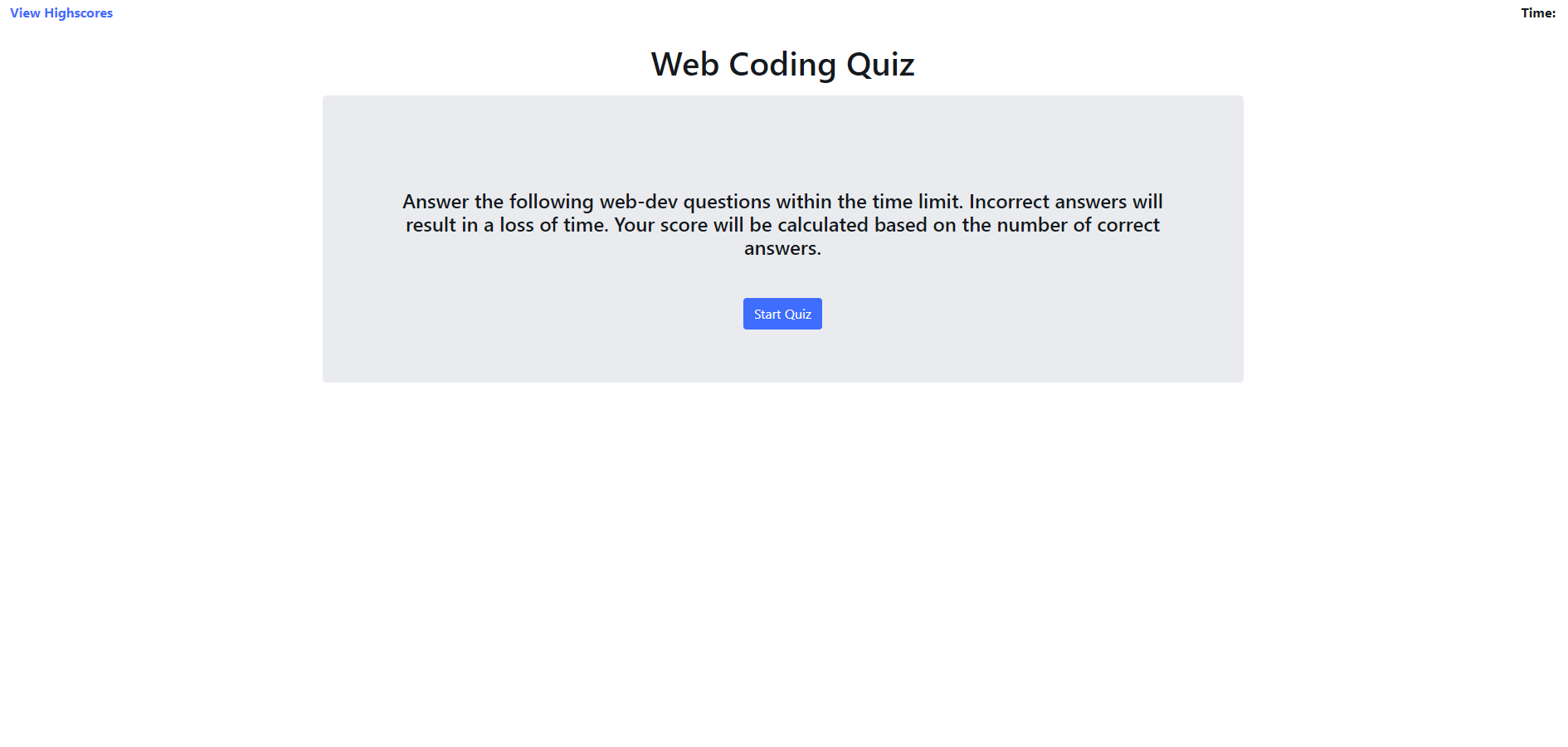 GitHub - RisleyDwayne/code-quiz