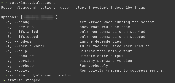 Add "status" option in the help message · Issue #491 · OpenRC/openrc · GitHub