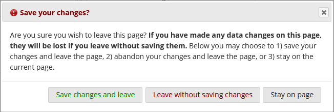 Modal prompt has 'save changes and leave' button · Issue #7 · jangari ...