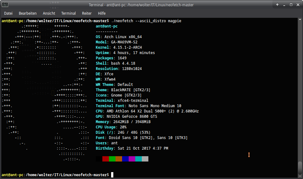 Requesting for support for Magpie OS · Issue #908 · dylanaraps/neofetch ...