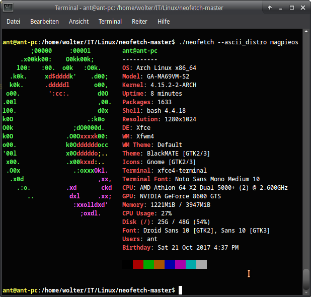 Requesting for support for Magpie OS · Issue #908 · dylanaraps/neofetch ...