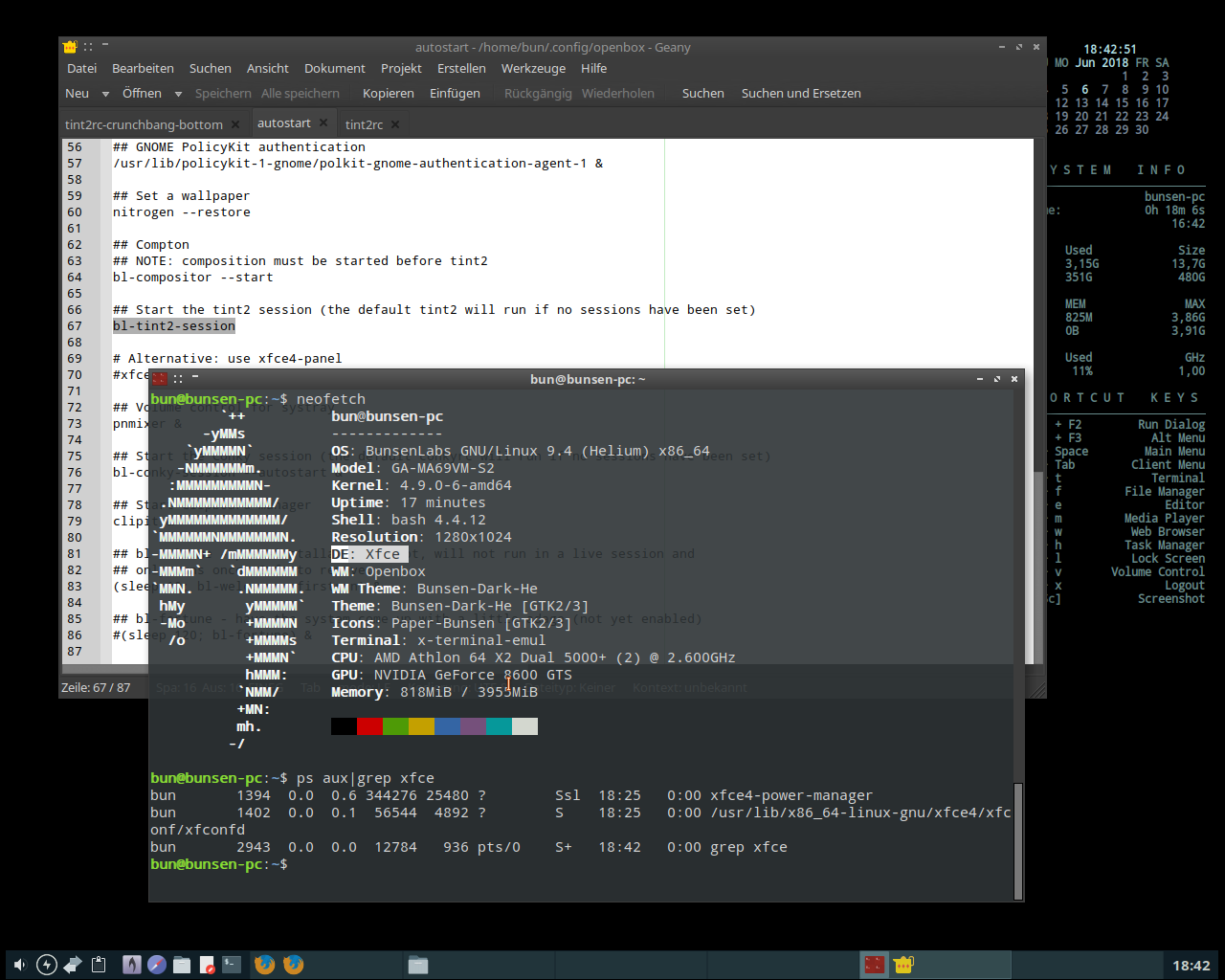Wrong DE info on Bunsenlabs · Issue #1022 · dylanaraps/neofetch · GitHub