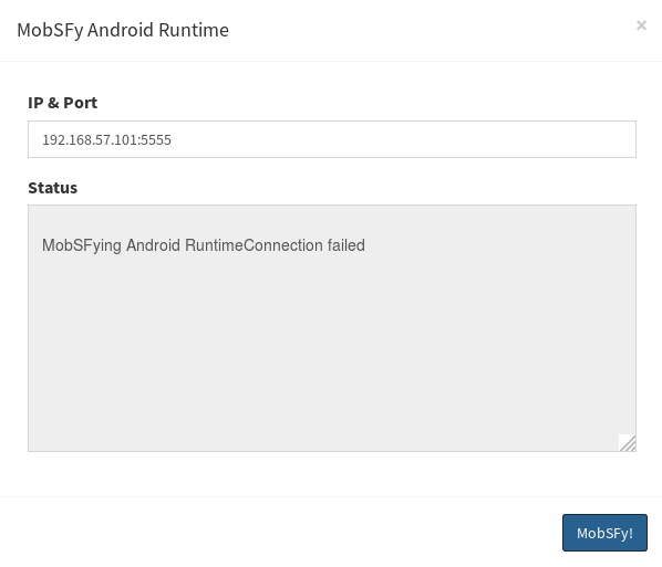 Mobsfying Android Runtimeconnection Failed · Issue 1138 · Mobsfmobile Security Framework Mobsf