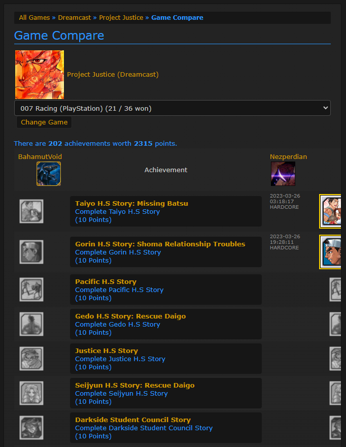 Game Compare page Table Overflow · Issue #1451 · RetroAchievements/RAWeb · GitHub