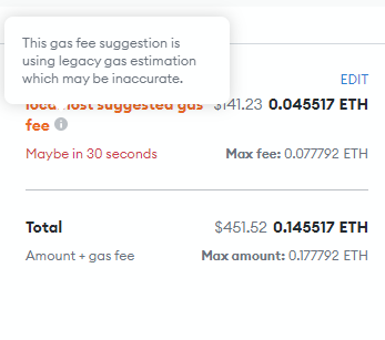 EIP-1559 - Misleading tooltip message when providing EIP-1559 gas values · Issue #11803 ...