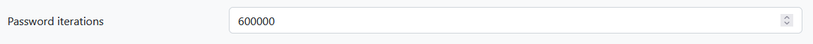 Issue with Server side KDF Iterations not showing altered in db.sqlite3 ...