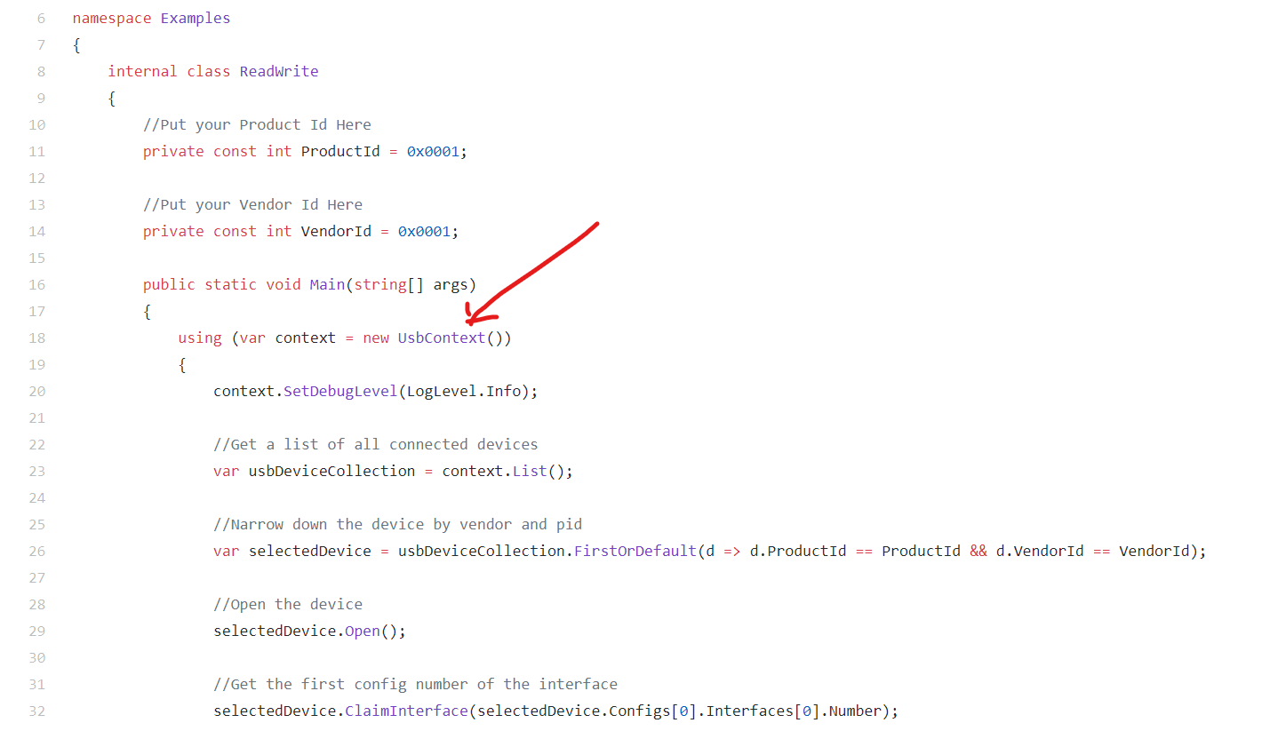 which version support usbcontext? Answer: V3 (main git branch) · Issue #111 · LibUsbDotNet ...