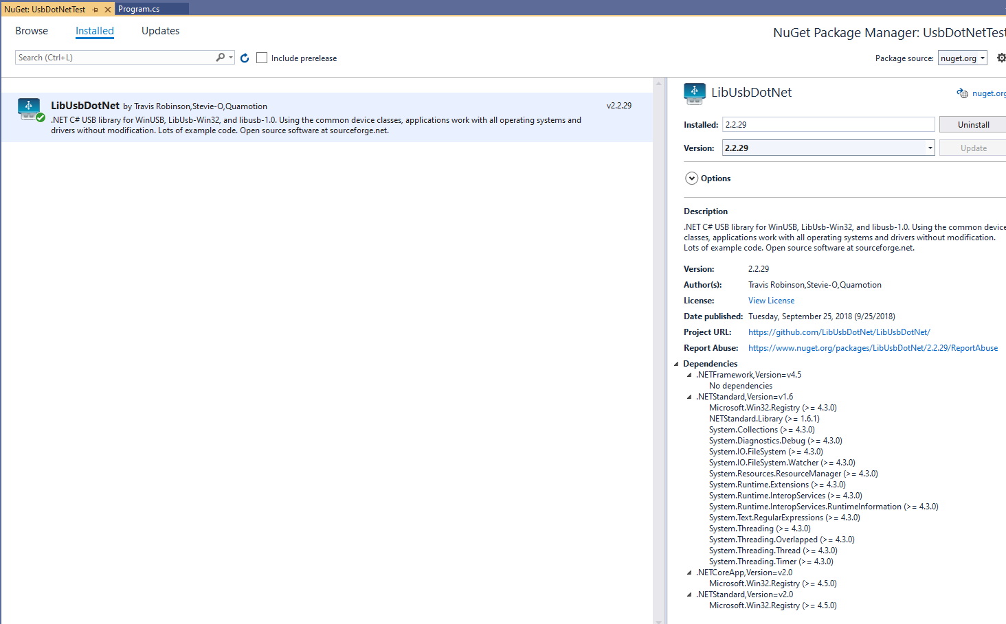 Which Version Support Usbcontext Answer V3 Main Git Branch · Issue 111 · Libusbdotnet