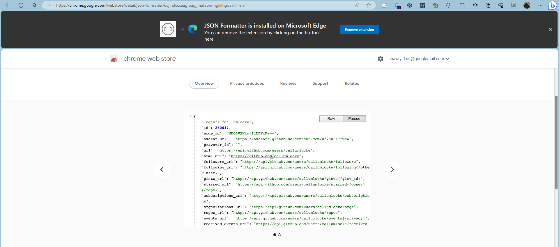 Plugin considered Malware by Edge · Issue #254 · callumlocke/json-formatter · GitHub
