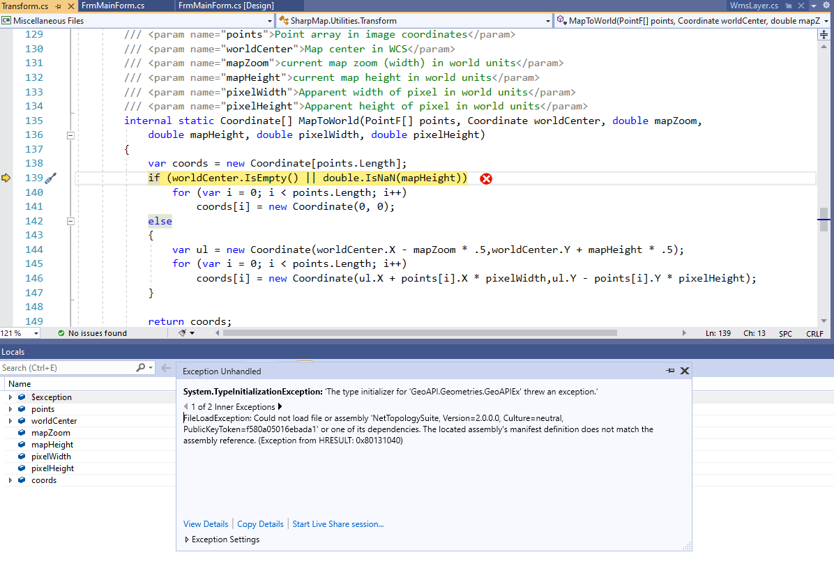 Sharpmap for Winforms UI crashes at program start · Issue #183 ...