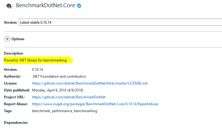 Documentation for .NET Core/Mono version? · Issue #308 · dotnet/BenchmarkDotNet · GitHub