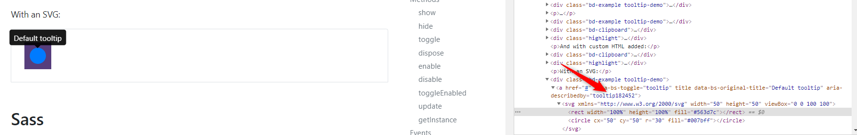V5 Tooltip SVG aria-describedby value flickers/changes value for every movement when hovering ...