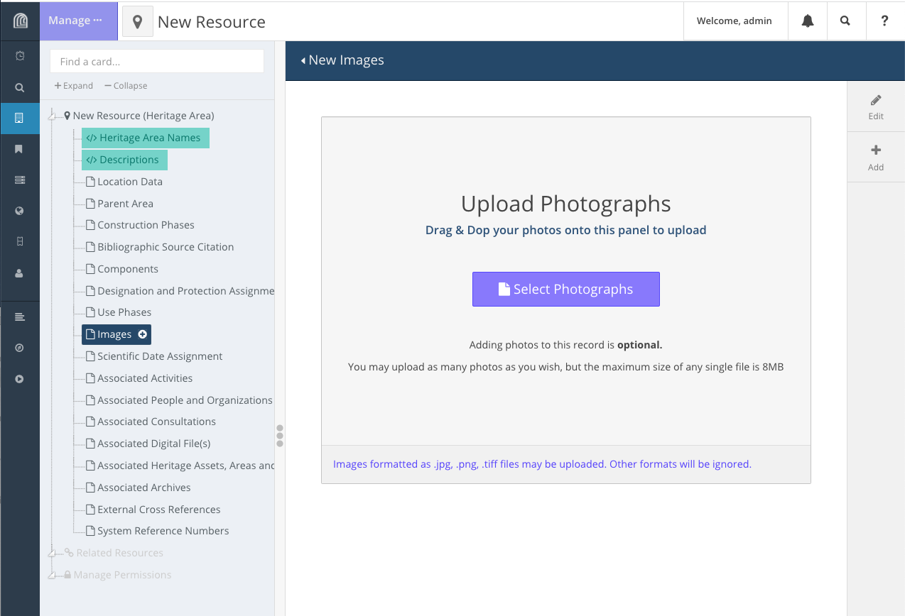 Images card - upload photos panel not in centre · Issue #8285 · archesproject/arches · GitHub