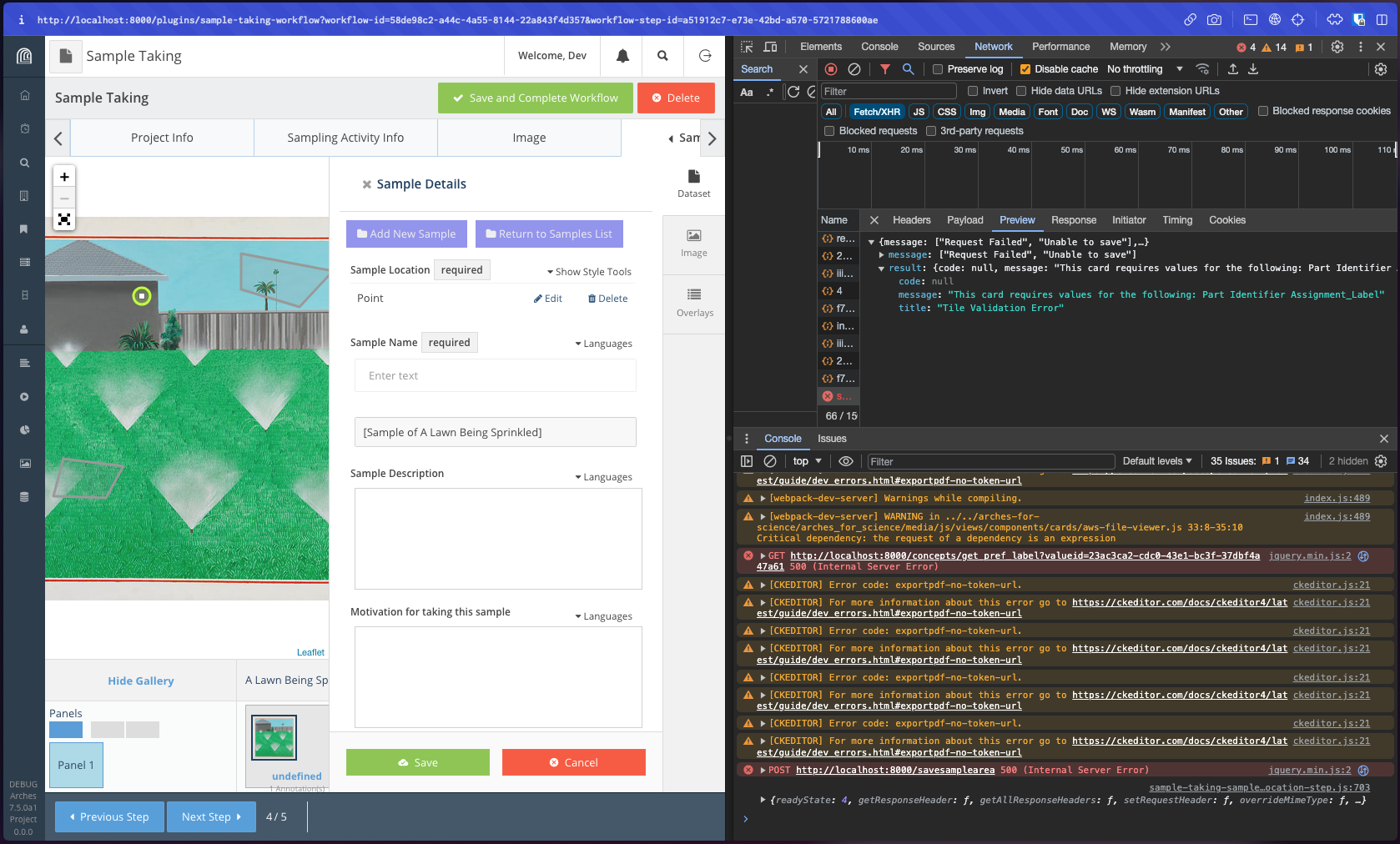 User gets no error when trying to save a sample without a required node · Issue #1419 ...