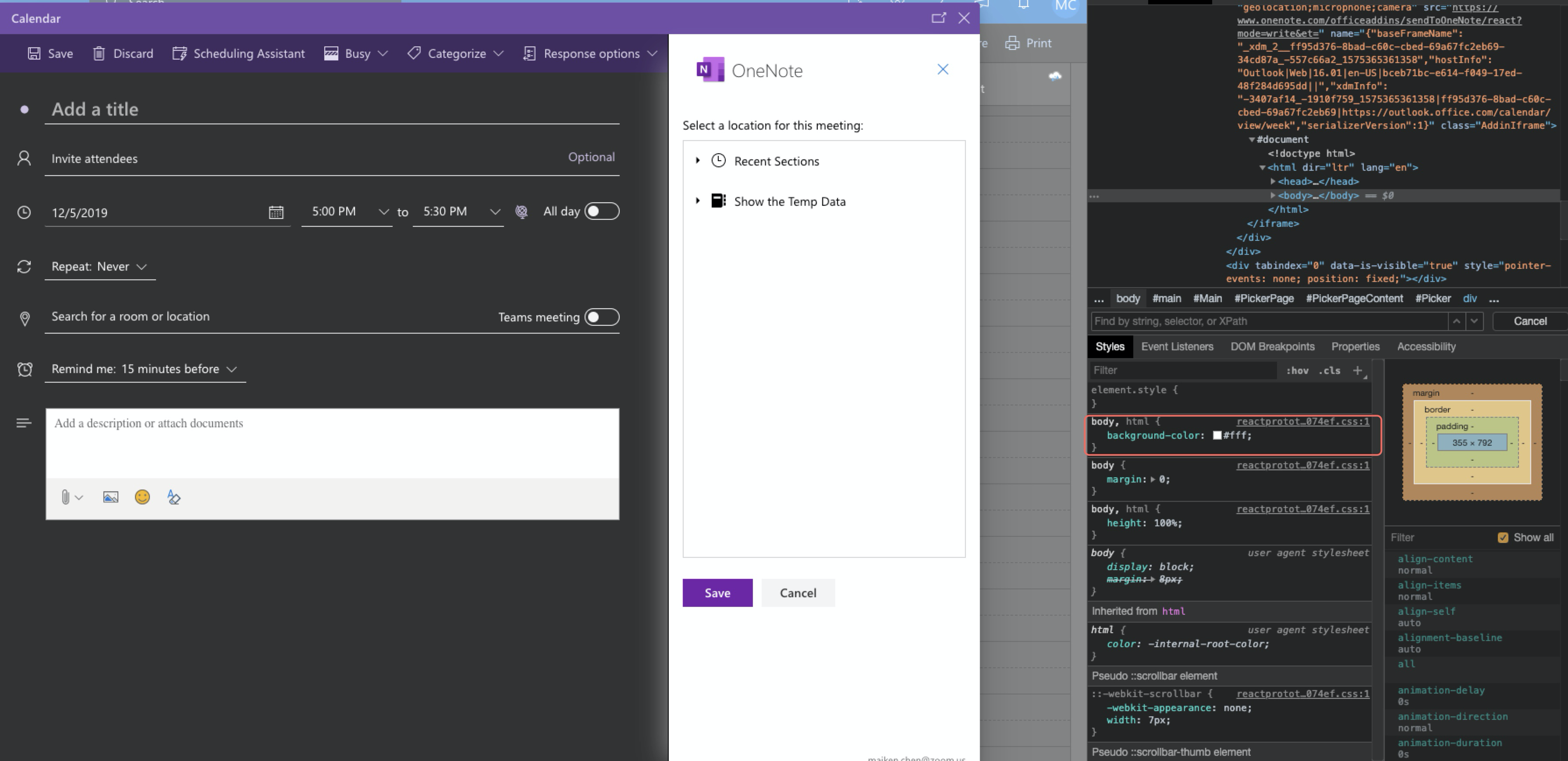 Dark mode is not support the add-ons, on Outlook 365 Browser · Issue ...
