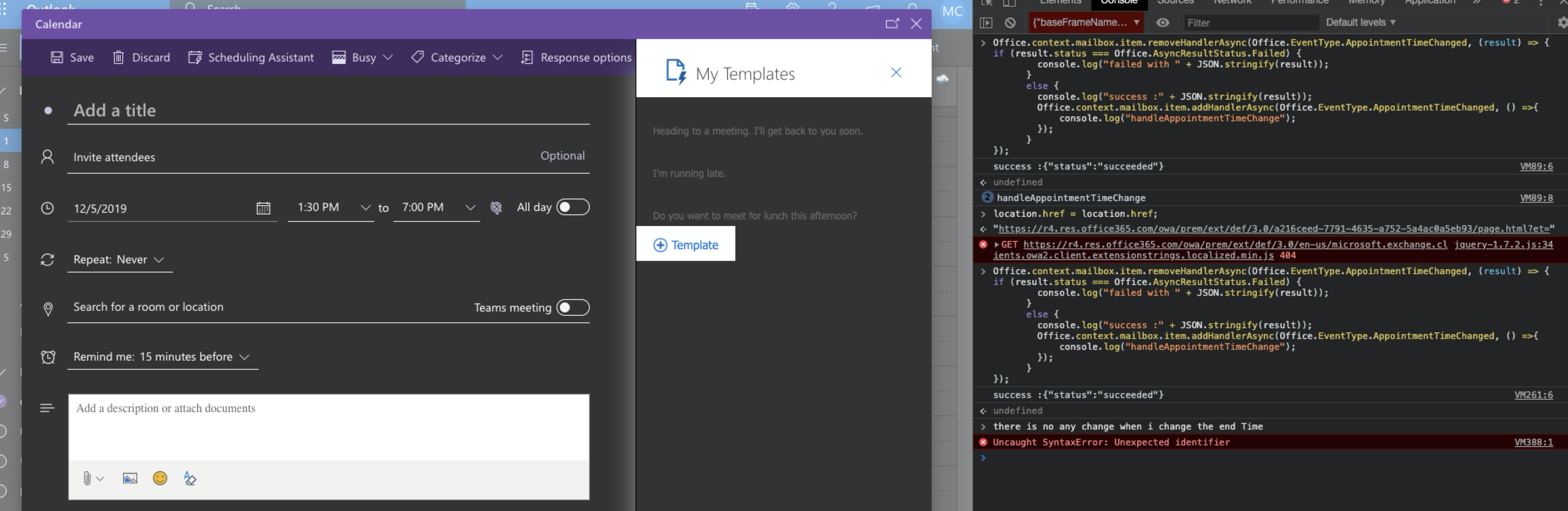 Office.context.mailbox.item.addHandlerAsync api not work after the iframe redirect or reload on ...