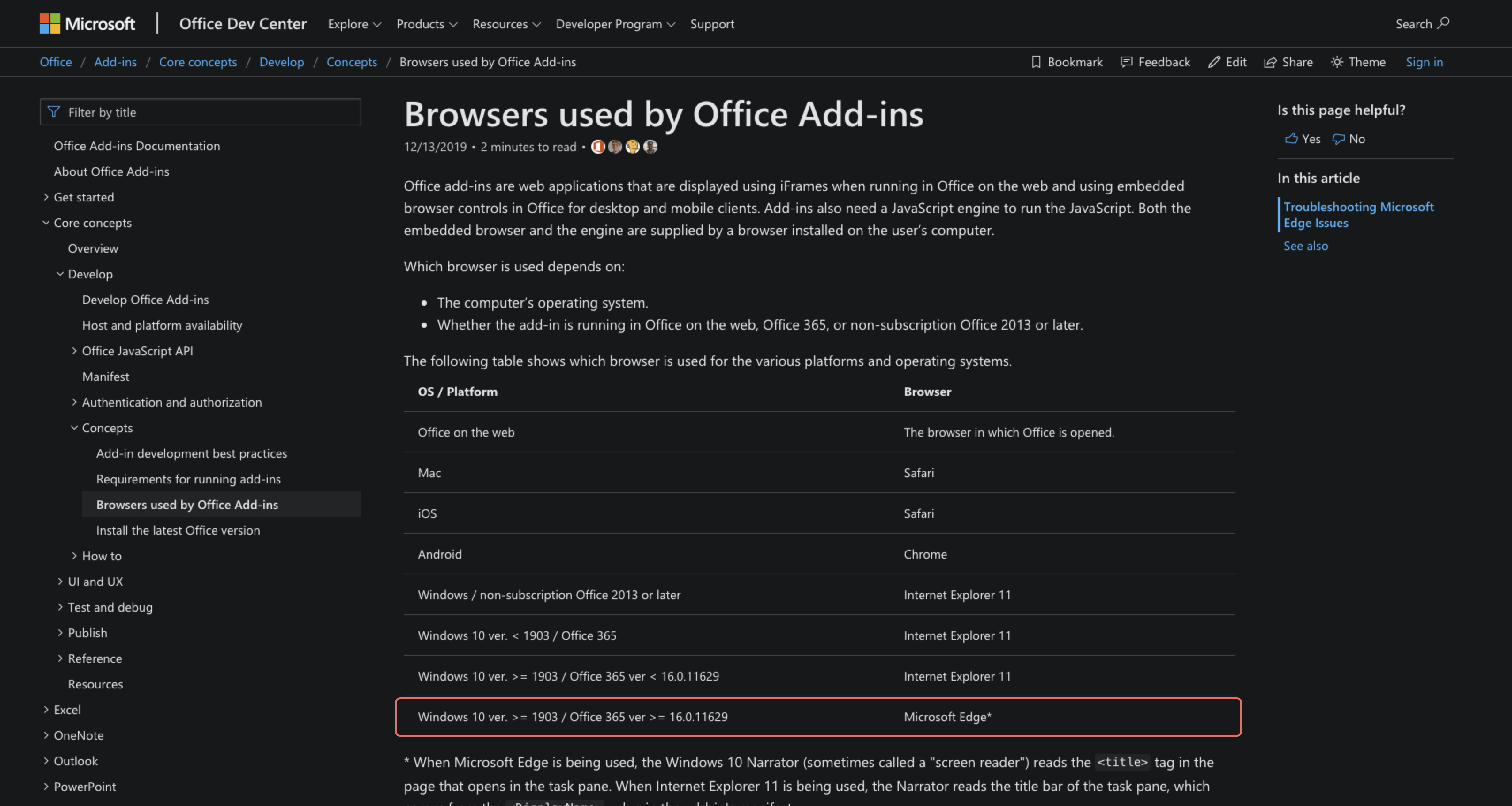 Outlook client add-ins: links and JS redirects to other domain, open a ...