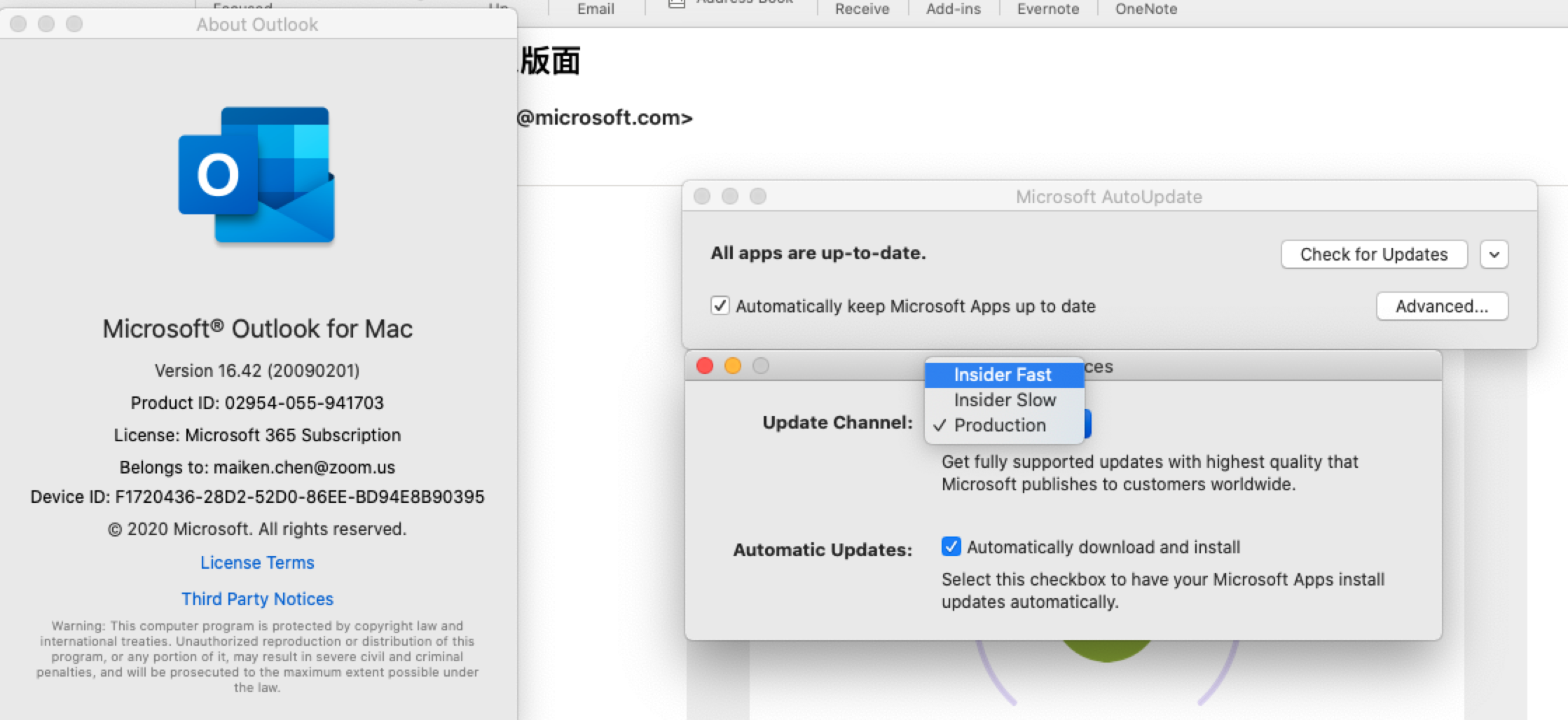 Mac Outlook: client add-in not support prompt for cert selection when using adfs to doing sso ...