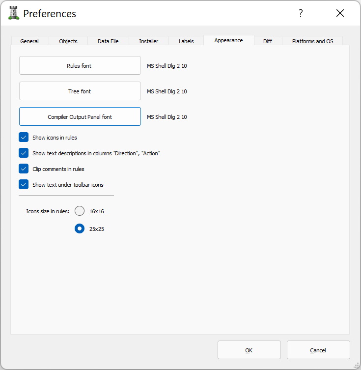 GUI and font scaling on Windows 11 · Issue #126 · fwbuilder/fwbuilder · GitHub