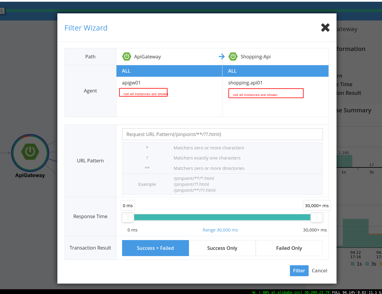 Filtered map show incomplete list of agent on link filter wizard · Issue #7791 · pinpoint-apm ...