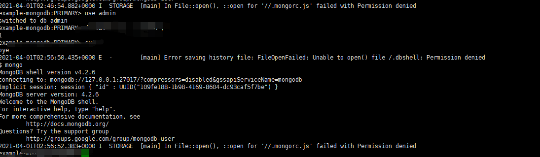 Using the code of the tag 0.5.2, the example-mongodb-0 pod was not created successfully · Issue ...
