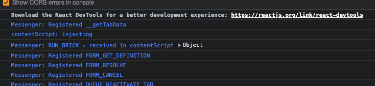 No handler registered for RUN_BRICK in contentScript in brick running ...