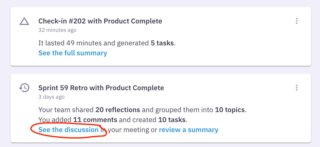 Seeing discussion items after meeting completition · Issue #3672 ...