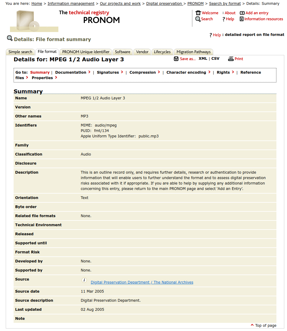 PRONOM records not updating after being edited · Issue #196 · digital ...