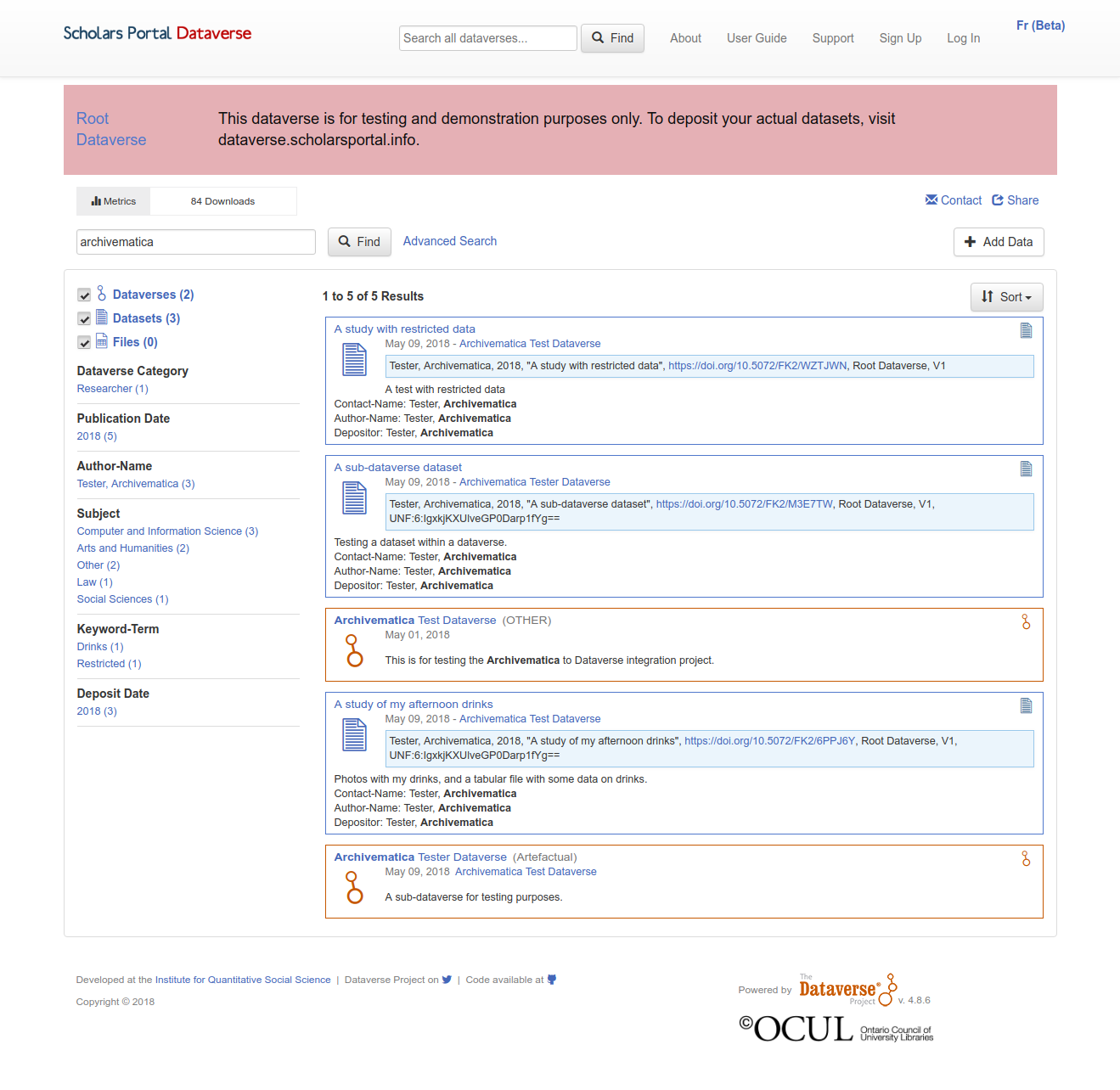 Problem: Can't filter Dataverse datasets by query-string · Issue #355 ...