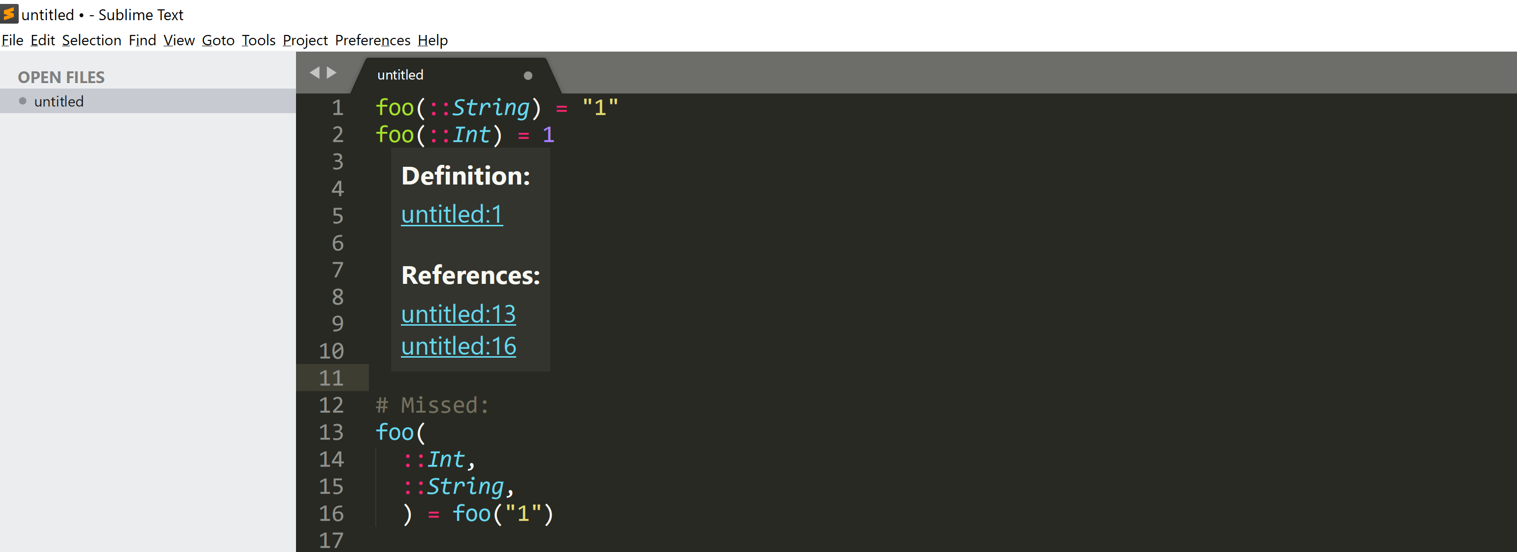 Definition / goto is broken for function arguments with multiple lines · Issue #96 ...