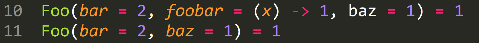 Syntax highlighting breaks with anonymous functions in arg list · Issue #93 · JuliaEditorSupport ...