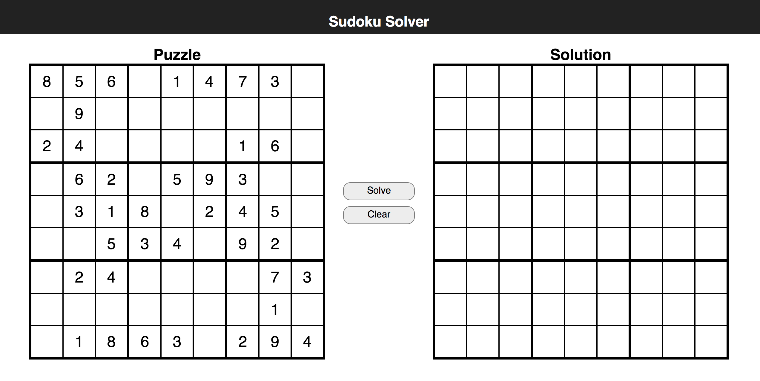 React Sudoku Solver