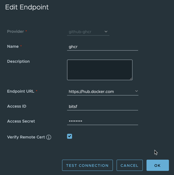 Github Registry Is Editable When Edit Endpoint · Issue 13736 · Goharborharbor · Github 