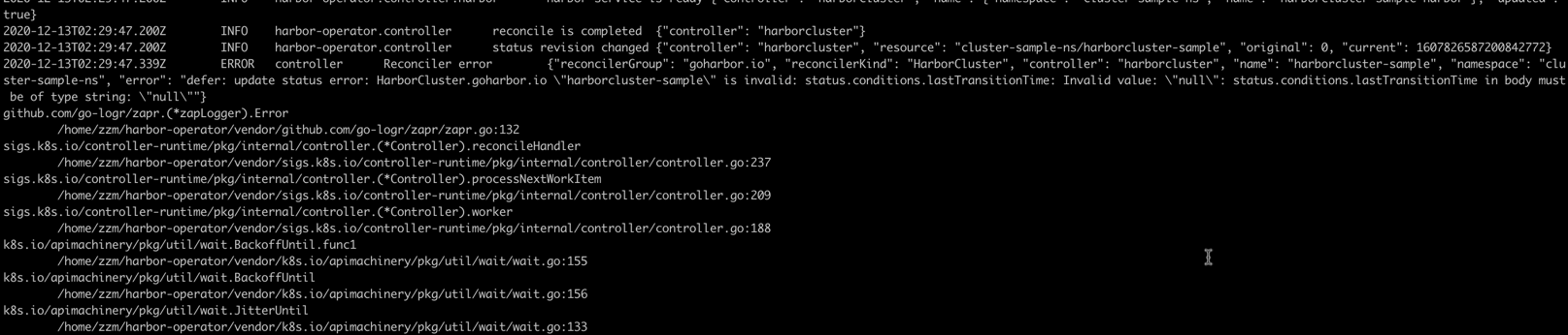 status.conditions.lastTransitionTime in body must be of type string: \"null\" · Issue #325 ...