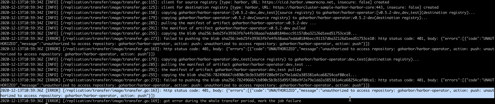failed to pull-based replication from remote harbor · Issue #327 · goharbor/harbor-operator · GitHub