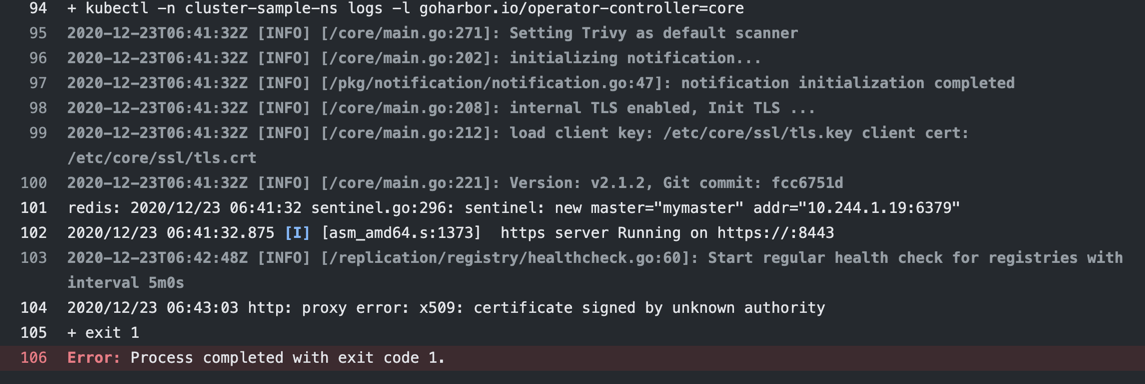 sometimes CI failed · Issue #365 · goharbor/harbor-operator · GitHub