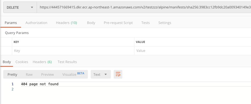 Unable to delete images from ECR · Issue #10264 · goharbor/harbor · GitHub