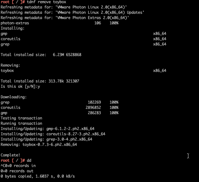 how to install dd command · Issue #990 · vmware/photon · GitHub