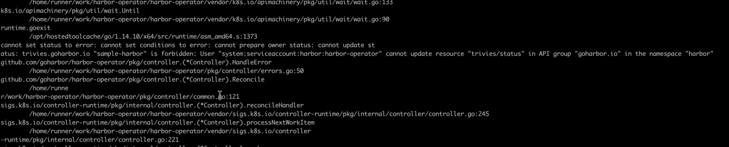 trivy component lost some permission · Issue #175 · goharbor/harbor-operator · GitHub